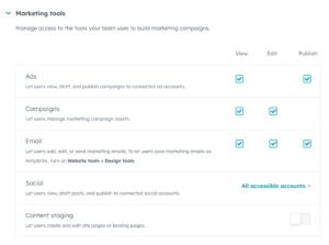 How to edit user permissions within HubSpot - MINDSCAPE