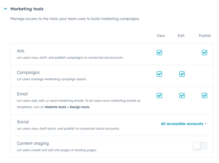 How to edit user permissions within HubSpot - MINDSCAPE